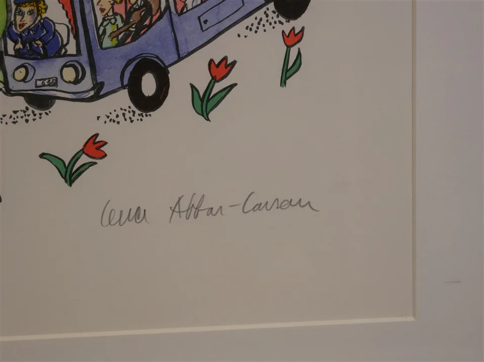 LENA ATTAR-LARSSON. Grafiskt blad sign Lena Attar-Larsson 75/250 ...